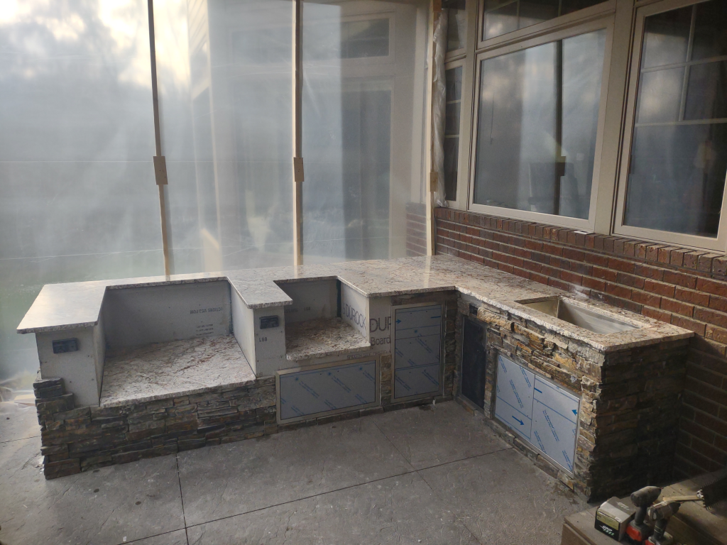 Cement Board Outdoor Kitchen BBQ COACH Cement Board Stucco